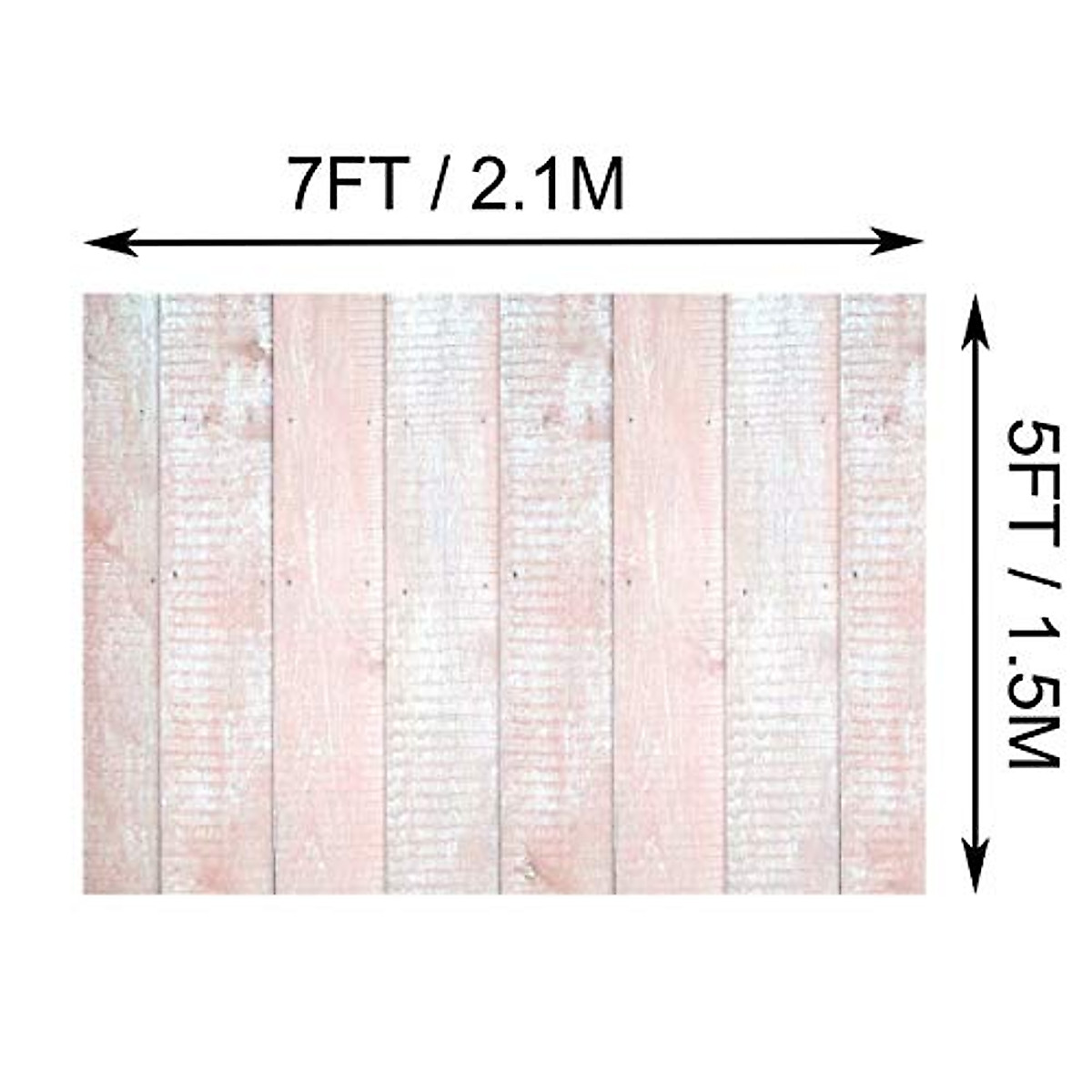 BELECO 7x5ft Fabric Wood Backdrop Light Pink Colored Wood Planks Texture Photography Backdrop for Birthday Party Baby Shower Boy Girl Product Photoshoot Pets Photo Background Props