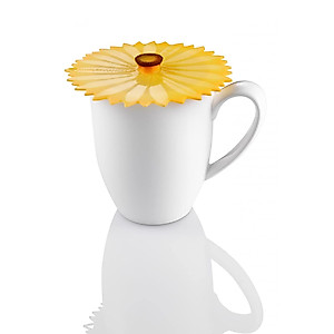 Charles Viancin - Sunflower Silicone Lid for Food Storage and Cooking - 6''/15cm - Airtight Seal on Any Smooth Rim Surface - BPA-Free - Oven, Microwave, Freezer, Stovetop and Dishwasher Safe