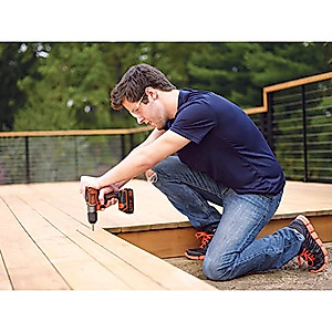 BLACK+DECKER 20V MAX* POWERCONNECT 3/8 in. Cordless Drill/Driver with AUTOSENSE Kit (BDCDE120C)