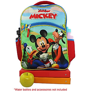 Mickey Mouse and Friends Boys Girls 16 Inch School Backpack (Blue, One Size)
