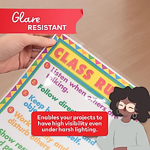 XFasten Self-Adhesive Laminating Sheets, 9 x 12 Inches (50-Pack), 4.76 Thickness