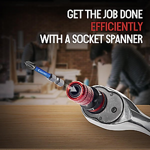 ColumPRO 2PCS Impact Wrench Adapters, 3/8” square Drive to 1/4” Hex Shank Converter, Quick Change Bit Holder Adapter for Impact Wrench, Ratchet Wrench