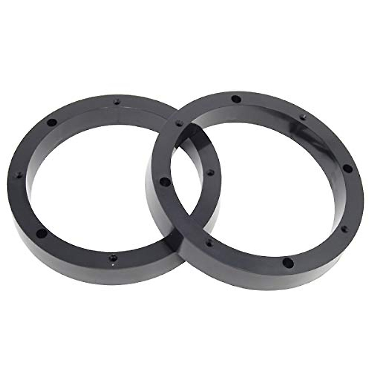 1 Pair 8.5" Plastic Speaker Spacer Rings - Subwoofer Mid Range Custom Installation Mounting Adapter