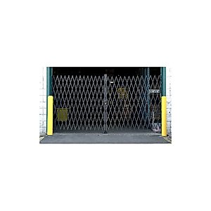 Global Industrial 10'W Double Folding Security Gate, 5'H