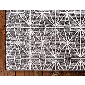 Jill Zarin Uptown Collection Area Rug - Fifth Avenue (2' 2" x 6' 1" Runner, Gray/ Ivory)