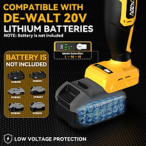 Cordless Drywall Cut-Out Tool for Dewalt 20V Battery, 3 Speed Adjustable Brushless Rotary Saw with Up to 30000 RPM, Compact Spiral Saw Kit for Cutting Wood Drywall,Sheetrock,Wood, (Bare Tool Only)