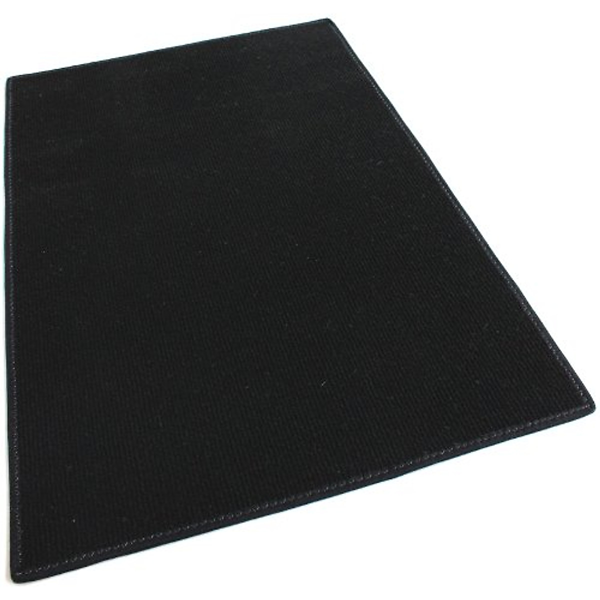 Koeckritz Outdoor Area Rug Carpet, Lightweight for Patios, Gazebos, Sheds, Decks, Garages, Trade Show Booths, Black, 9 x 12