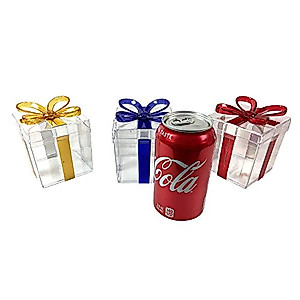 Cappy's Cool Crafts Clear Plastic Gift Box with Hard Plexiglas (Red)