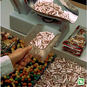 Rubbermaid 9F75 32 oz Capacity, 10.8" Length x 4.8" Width x 4.7" Height, Clear Color, Polycarbonate Bouncer Contour Scoop