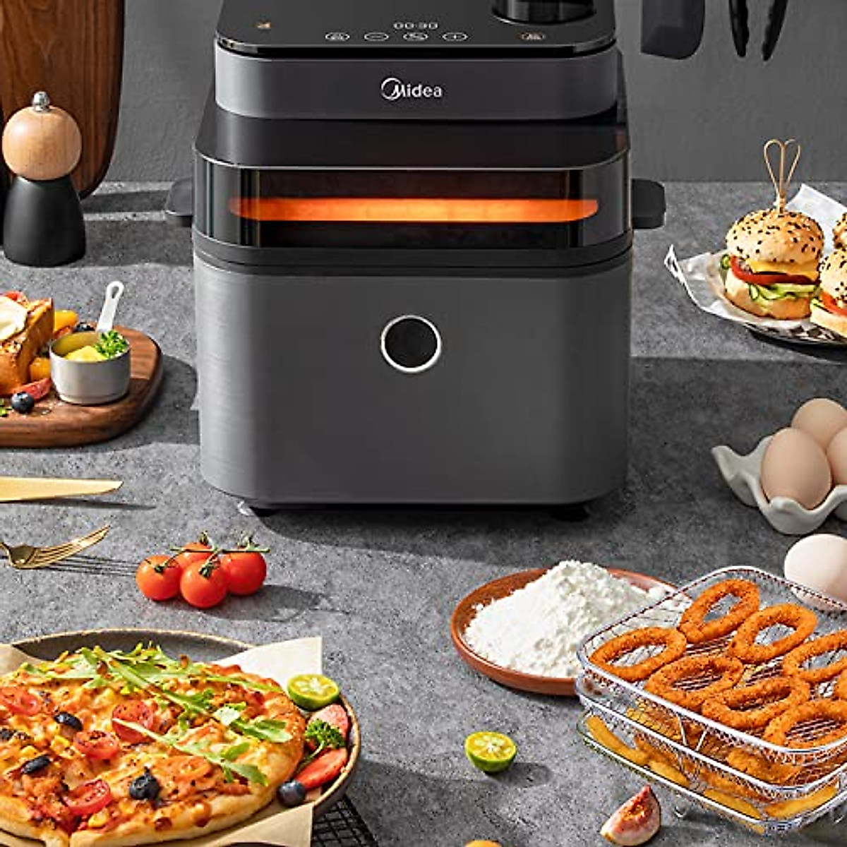 8 inch Air Fryer Rack for Instant Vortex Air Fryer, Philips,COSORI Air Fryer, Stackable Square Rack,Stainless Steel Multi-Layer Dehydrator Air Flow Rack,Air Fryer Accessories