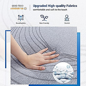 Avenco Queen Mattress, 10 Inch Queen Size Mattress in a Box with Gel Memory Foam & Breathable Cover for Cool Sleep, Pressure Relieving, Queen Bed Mattress Medium Firm Supportive, CertiPUR-US Certified