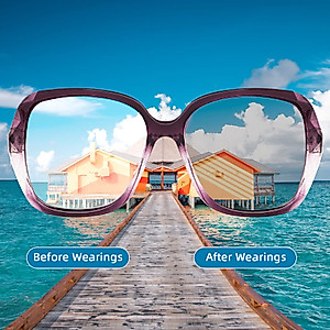 OCERAVE Oversized Polarized Square Sunglasses for Women Men Fashion Sparkling Frame Shades HJ025