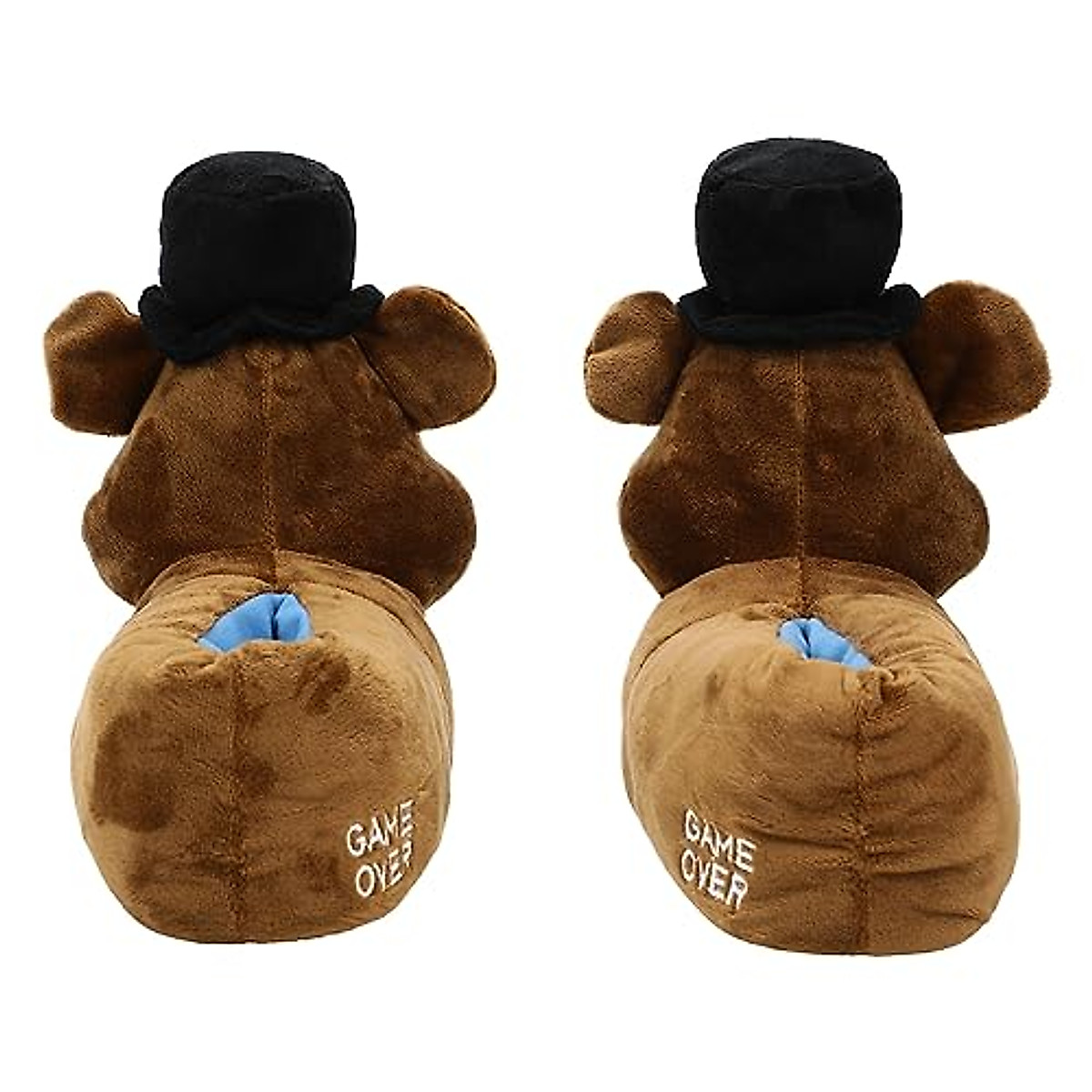 Five Nights At Freddy's 3D Freddy Head Youth Plush Slipper Socks-XL