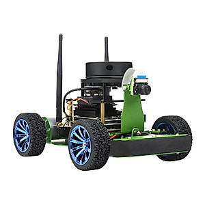 Waveshare JetRacer Professional Version ROS AI Kit, Dual Controllers AI Robot, Lidar Mapping, Vision Processing, Includes Waveshare Jetson Nano Dev Kit 4GB (NOT Support Nano 2GB)