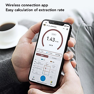 Coffee Concentration Refractometer, Extract Coffee TDS Refractometer APP Smart Digital Display Coffee Concentration Measurer Tool