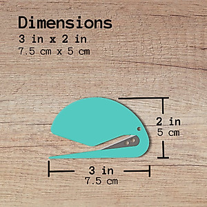 Letter Opener Plastic Razor Blade Paper Knife/Envelope Slitter Set in Sharp Black, 4 Pack