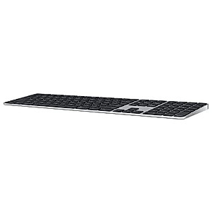 Apple Magic Keyboard with Touch ID and Numeric Keypad: Wireless, Bluetooth, Rechargeable. Works with Mac Computers with Apple Silicon; US English - Black Keys