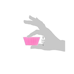 Amazon Basics Round Reusable Silicone Baking Cups, Muffin Liners, Pack of 24, Multicolor, 2.9" x 2.96" x 1.3"