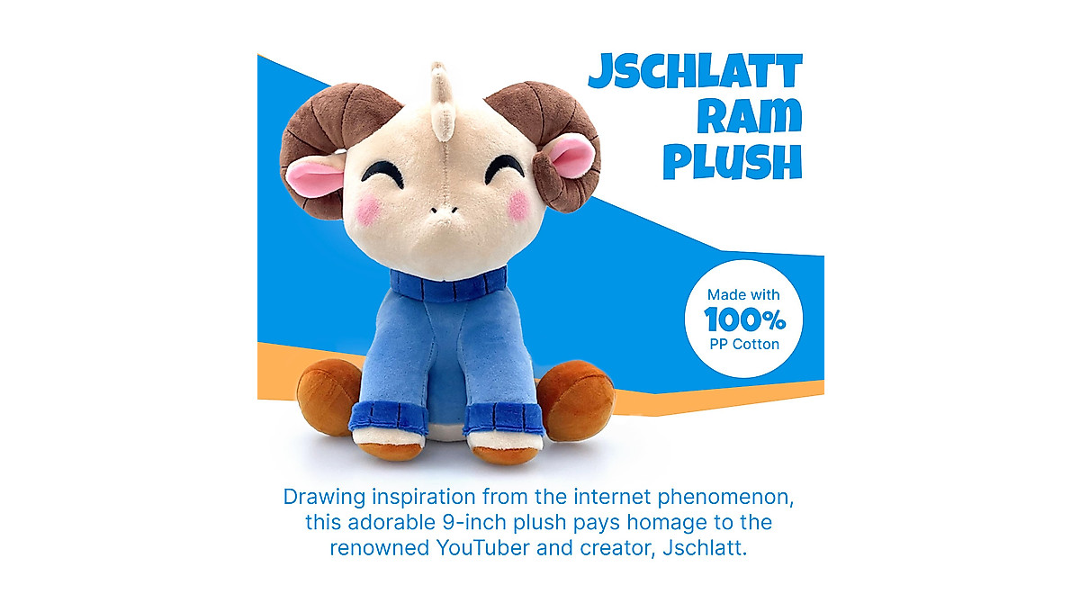 Youtooz Jschlatt Ram Plushie - 9" Cute Collectible by Youtooz