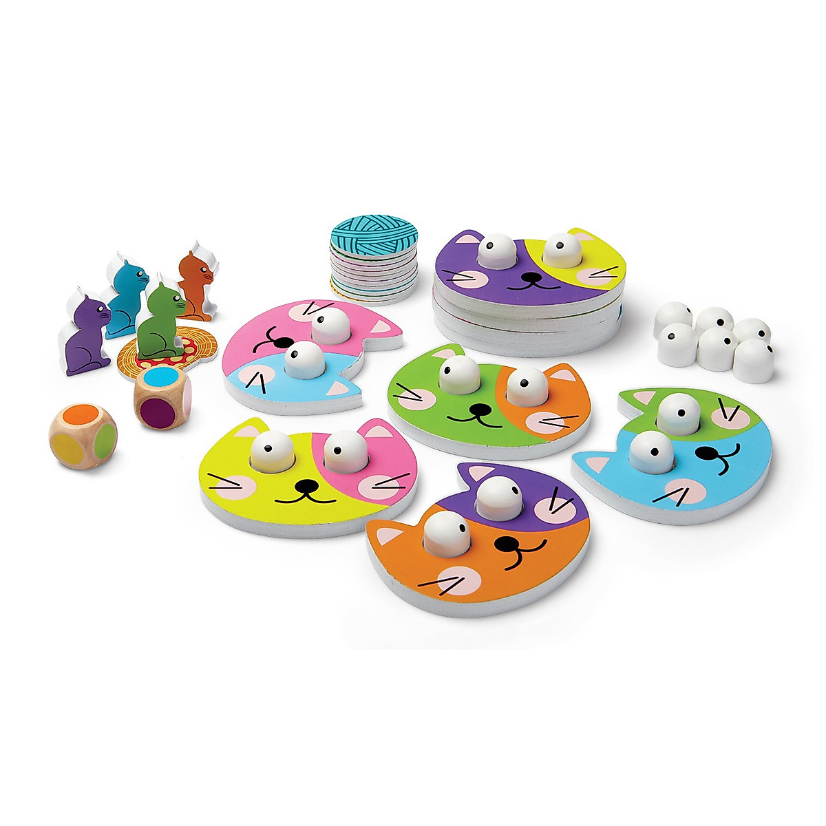 Blue Orange Games Kitty Bitty Wooden Memory Game