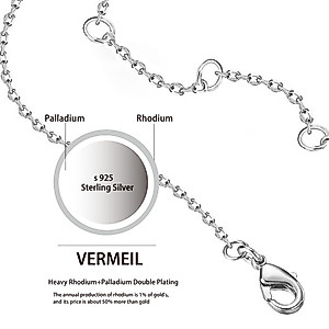 ILLUMIN Tender Tilted Heart Pendant Necklace for Women 925 Sterling Silver with Cubic Zirconia, Rhodium-Plated, 16-18 inch Adjustable Cable Chain