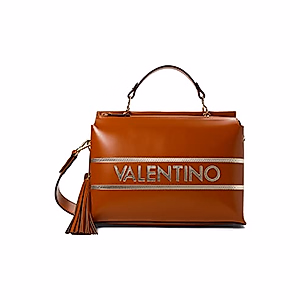 Valentino Bags by Mario Valentino Bridget Lavoro Gold Brick Red One Size