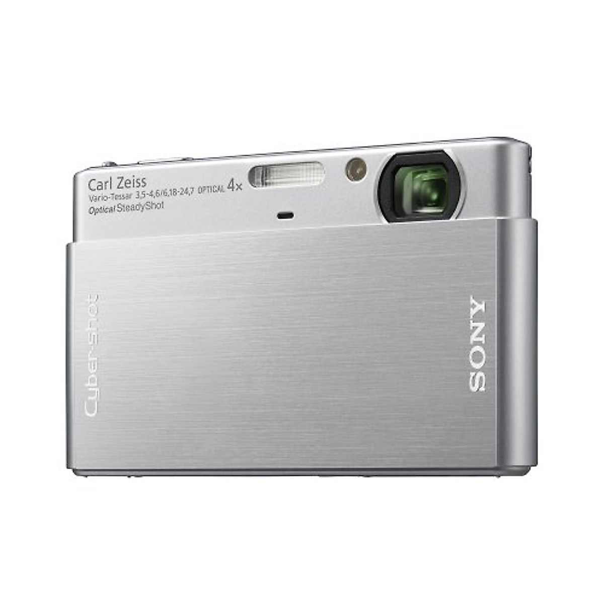 Sony Cybershot DSC-T77 10.1MP Digital Camera with 4x Optical Zoom with Super Steady Shot Image Stabilization (Silver)