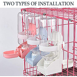 Oncpcare 2Pcs 2Pcs 17oz Water Bottle for Small Animals, Rabbit Water Feeder Water Bowl Bunny Water Dispenser Hanging Automatic Guinea Pig Water Bottle for Cage