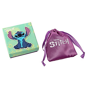 Disney Stitch Nameplate Necklace 18" - 925 Sterling Silver Custom Name Necklace - Official License - Stitch Gifts