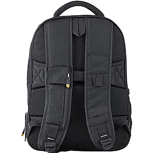 StarTech.com Unisex Backpack Ergonomic Computer Bag with Removable Accessory Case-Laptop/Tablet Pockets-Nylon, Black, 17.3" Professional IT Tech Work/Travel/Commute (NTBKBAG173)
