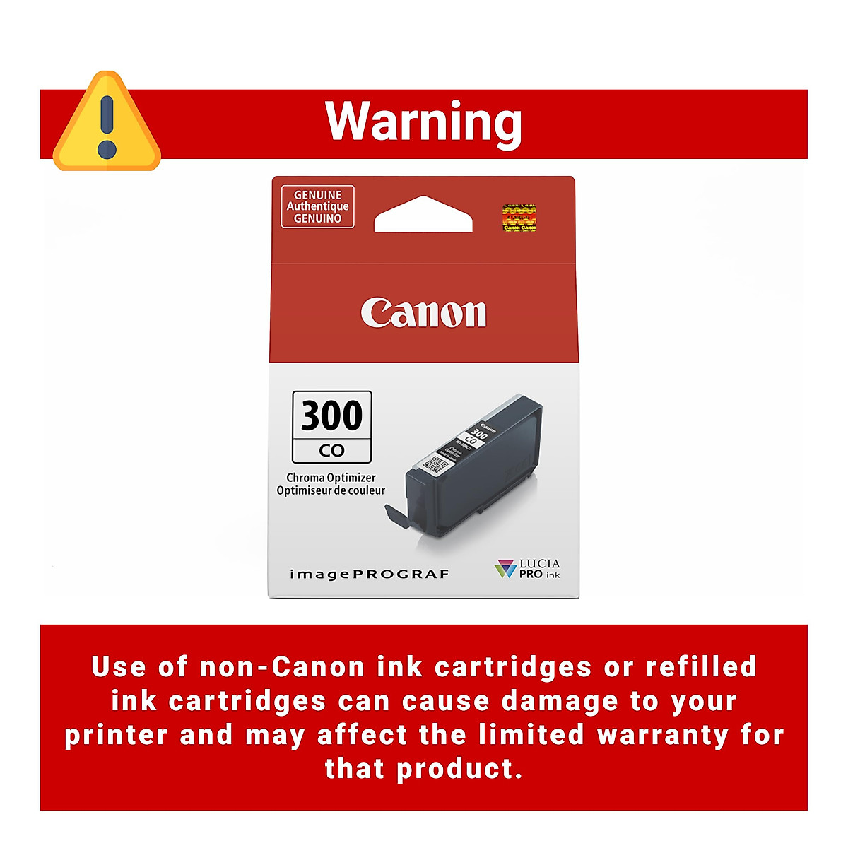 Canon PFI-300 Lucia PRO Ink, Chroma Optimizer, Compatible to imagePROGRAF PRO-300 Printer, Standard (4201C002)