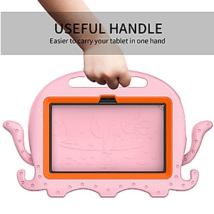 Fire 7 Tablet Case for Kids (12th Generation, 2022 Release) - Lightweight Shockproof Kid-Friendly Cover with Handle & Kickstand for Kindle Fire 7 Kids Tablet