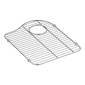 KOHLER 5135-ST Hartland Stainless Steel Sink Rack For Right-Hand Bowl, 13-1/8" x 16-7/8", Fits in KOHLER Hartland Sink