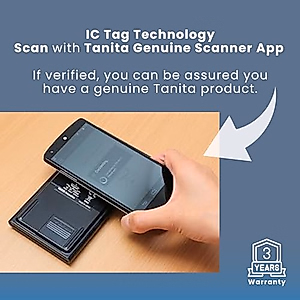 Tanita 1479J2 Mini Scale - Japan Technology Accurate Digital Pocket Scale for Jewelry - 200G Capacity - Blue Backlit Display - 6 Different Modes of Measurement: Gram, Oz, Carat, Troy Oz, Dwt, Grain