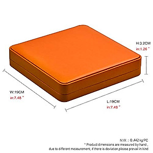 Oirlv Premium Leather Big Necklace Box Chunky Necklace Gift Box Showcase Jewelry Display Holder