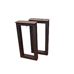 Metal Table Legs, Rectangular Style - Any Size and Color