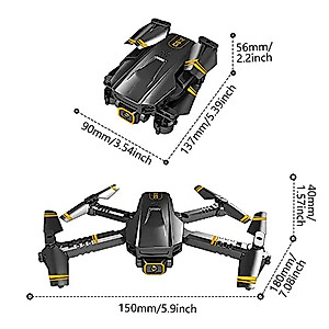 RKSTD Drone With HD Camera, Suitable For Adults, Beginners, Children, Foldable Remote Control Quadcopter, One-button Takeoff/landing, Headless Mode, Waypoint Flight, 360° Flip