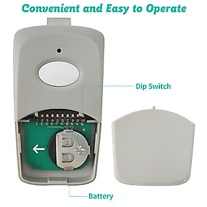 2 Replacement for Multicode Linear 3089 Garage Gate Door Opener Remote Transmitter,308911,MCS308911,10 dip Switch 300mhz,Grey