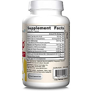 Jarrow Formulas BoneUp Three Per Day - 180 Capsules - 60 Servings - For Bone Support & Skeletal Nutrition - Includes Naturally Derived Vitamin D3, K2 (as MK-7) & 1000mg Calcium - Gluten Free - Non-GMO