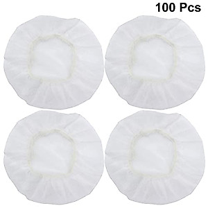 SOLUSTRE Stretchable Headset Covers 300 PCS Headset Covers Headphone Earpad Cover Earpad Covers Earpad Replacement Disposable Sanitary Headphone Washable Headphone Covers