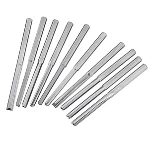 Yakamoz 10 Pack 1/8" Shank Double Flute Straight Bits CNC Router End Mill Set Flush Trim Slot Cutting Bit Milling Cutter for Wood MDF PCB