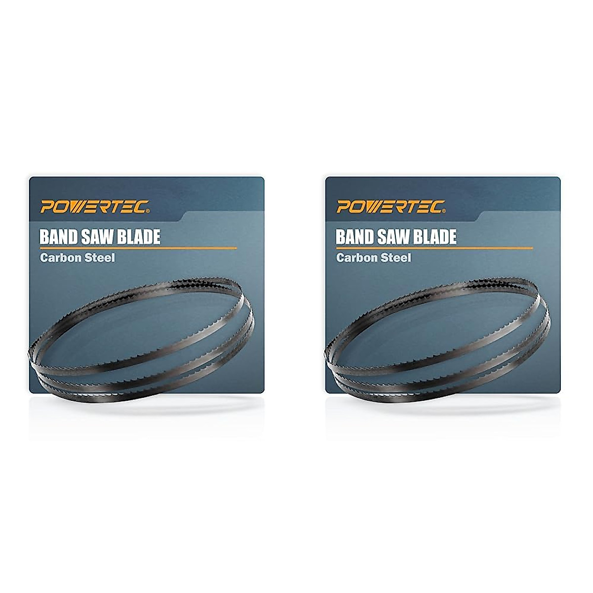 POWERTEC 56-7/8 Inch x 1/4 Inch x 6 TPI Bandsaw Blades for Woodworking, Band Saw Blades for Sears Craftsman, Shopcraft and Duracraft 3-Wheel Band Saw, 1PK (13211) (Pack of 2)