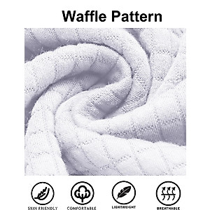 COOFANDY Men's Casual Hoodies Sweatshirt Hipster Gym Long Sleeve Drawstring Plaid Jacquard Pullover Hooded White