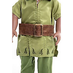 Little Adventures Boys Doll Clothes Costumes (Peter Pan) - Doll Not Included - Machine Washable Child Pretend Play and Party Doll Clothes