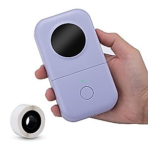 Phomemo Label Makers, D30 Portable Label Printer, Sticker Printer Ideal for School Supplies, Home&Office, Inkless Label Maker Machine with Tape, Multiple Font Styles & Templates, Purple