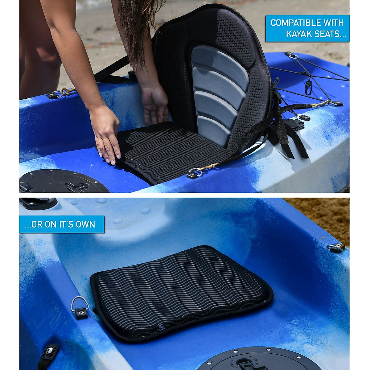 Hornet Watersports Kayak Seat Cushion, Ideal Kayak Accessories for Men and Women, Kayaking Accessories Kayak Seat Pad, Anti Slip Kayak Gel Seat
