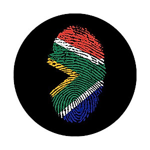 South Africa Fingerprint African Men Women Gift PopSockets Grip and Stand for Phones and Tablets