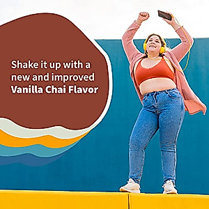 Garden of Life Tasty Organic Vanilla Chai Meal Replacement Shake Vegan 20g Complete Plant Based Protein, Greens, Digestive Enzymes, Pro & Prebiotics for Easy Digestion – Non-GMO Gluten-Free, 2.4 LB