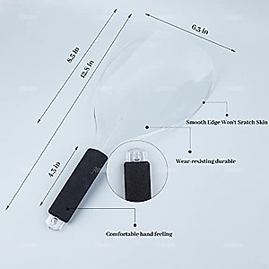 AUEAR, 2 PCS Pro Barber Hair Salon Hairdressing Clear Hairspray Face Shield Hair Stylist Mask Hair Cutting Dust Water Proof Transparent Plastic Face Shields Eyes Protector Cover (Clear, 12.7" x 5.9")