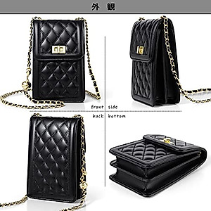 FSD.WG Women Small Crossbody Cell Phone Purse Leather Phone Purse Mini Messenger Shoulder Handbag Wallet